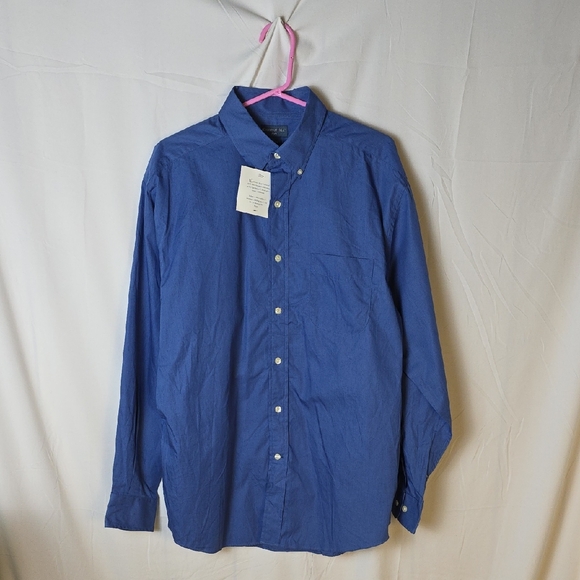 Chestnut Hill | Shirts | Chestnut Hill Pima Cotton Mens Blue Buttondown ...